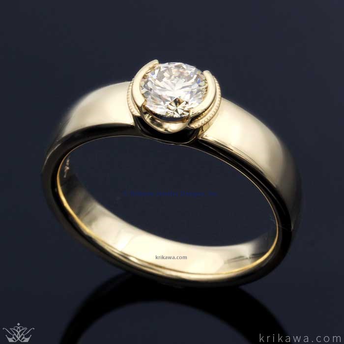 Modern Vintage Engagement Ring
