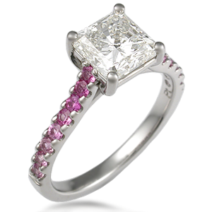 Pave Prong Engagement Ring