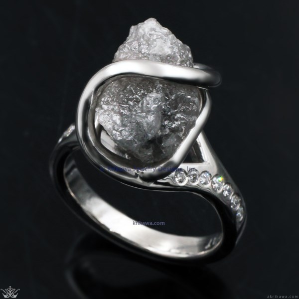 Diamond Orbit Engagement Ring