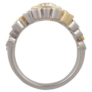 Bubble Diamond Engagement Ring