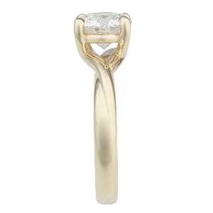 Twisted Solitaire Engagement Ring