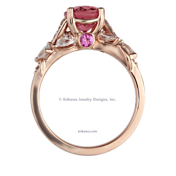 Swirl and Curl Engagement Ring