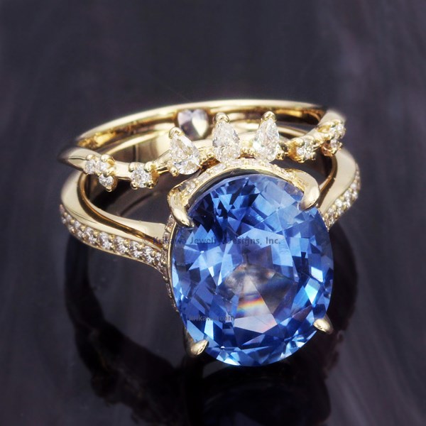 Raindrop Dazzle Engagement Ring