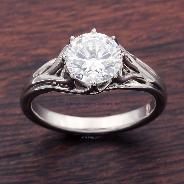 Simple Tree Branch Engagement Ring