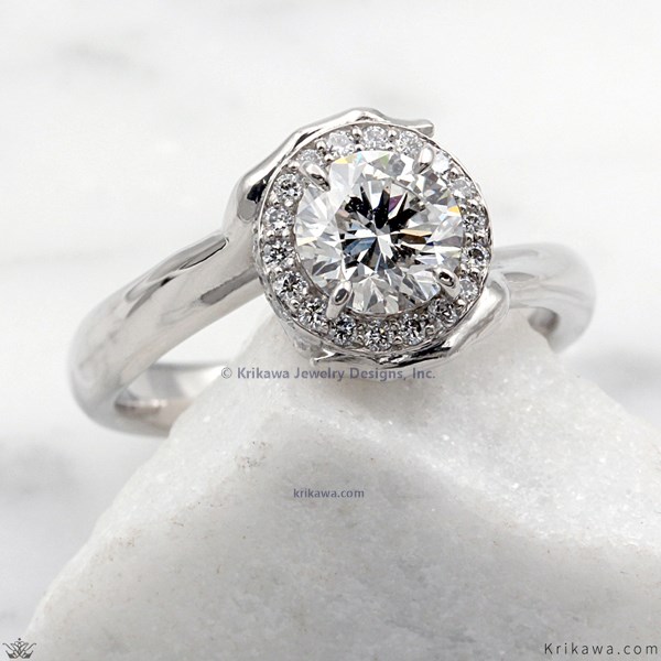 Gentle Hand Embrace Engagement Ring