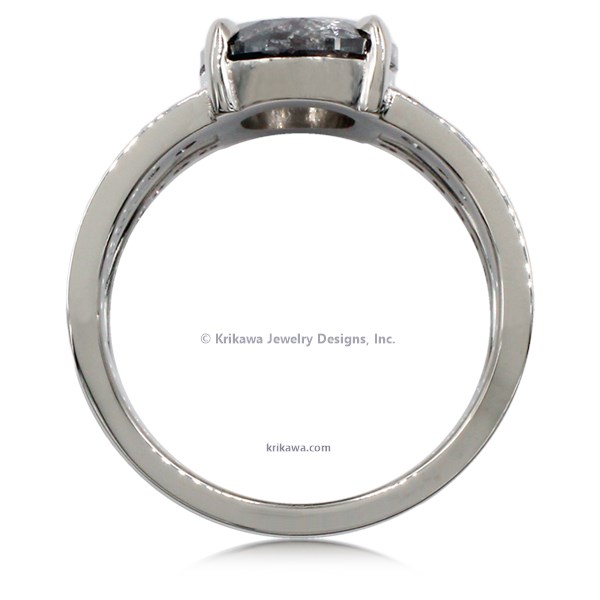 Negative Space Engagement Ring