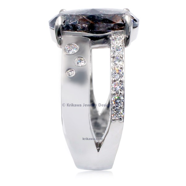 Negative Space Engagement Ring