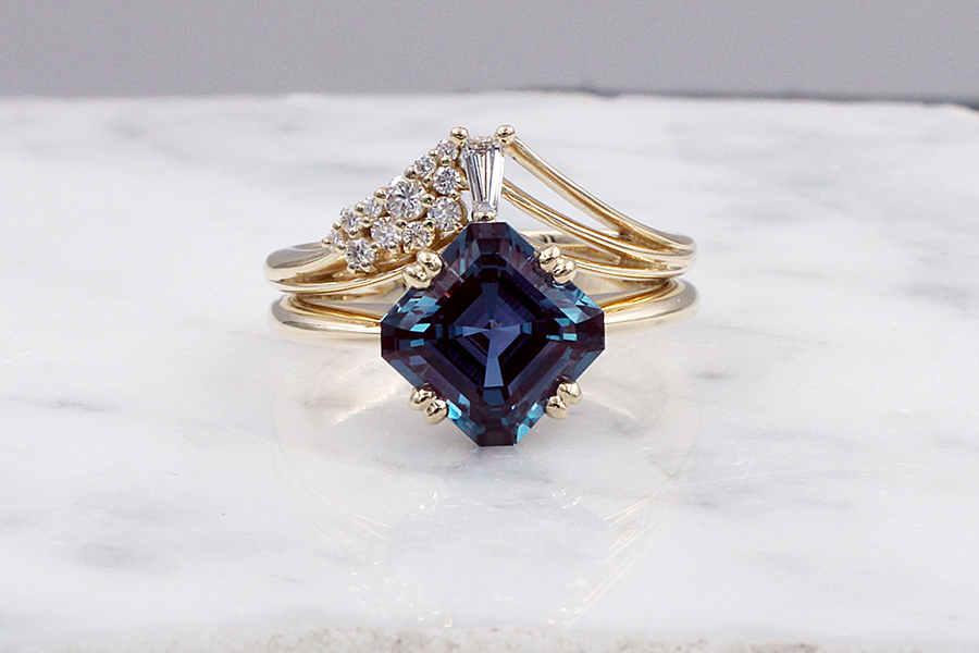 Ascher Cut Solitaire Engagement Ring